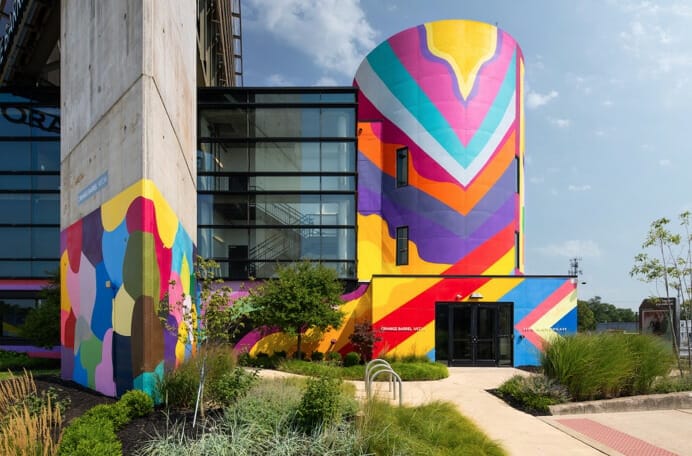 New Monumental Public Art Installation by Artist Sarah Cain | Orange ...